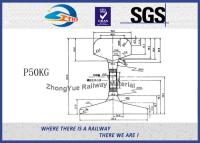 China GB Standard P50KG GB50 Railway Steel Crane Rail According GB2585-2007 TUV for sale