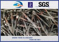 China Rail Bolt Fastener Railway Fastening SS Sleeper Screw With Washer / Screws for sale