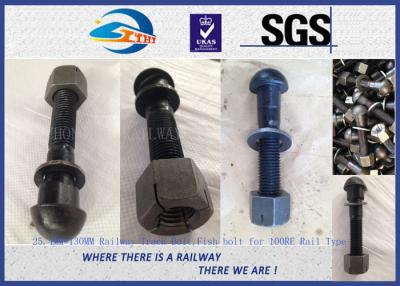 China Grade 4.6 4.8 5.6 8.8 10.9 Railway fishBolt / Track Bolt Match 20# Material for sale