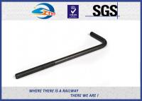 China L shaped or J shaped Bent Anchor Bolts with Plain Finish or Hot Dipped Galvanized for sale