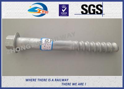 China Q235 35# 45# Railroad Track Spikes / railway dog spikes ISO898-1 UIC864-1 for sale