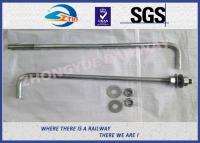 China Custom Anchor Bolts L Shaped Railway Bolt with HDG , 90 Degree Bend for sale