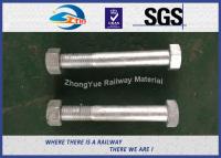 China DIN931 / DIN933 ASTM BS GB Standard Hot Dip Zinc Custom Railway HEX Bolt for sale