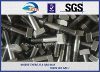 China High Tensile Railway Square Bolt DIN ASTM Standard M20 M22 M24 M30 Steel Bolts for sale