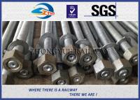 China GB  Standard Hot Dip Zinc Railway HEX Bolt With 24x3x1100mm 45# Material for sale