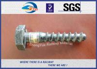 China Hot Deep Galvanized Railway Sleeper Screws HEX Head Screw Spike for sale