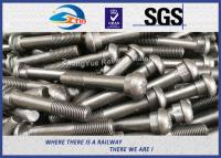 China Grade 8.8 Bridge / Railway Bolt Fish Bolts For Fasten Rail Joints for sale