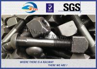 China High Strength Black Oxide Railroad Track Bolt Fish Bolt For Rail Joints for sale