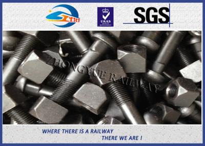 China Railroad Track Bolts Fish Bolts hexagon head bolt for railway fastening system for sale