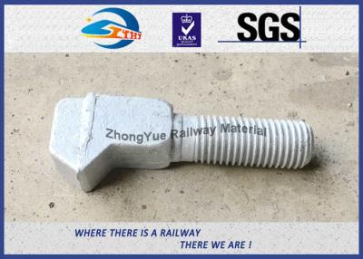 China High Tensile Railway Hot Forged Special Stud Bolt For Construction M20 M22 M24 M30 Customized for sale