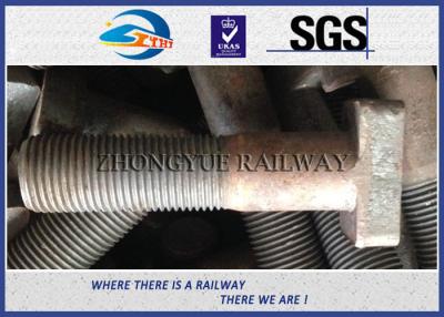 China Customized M22X90mm Railway Bolt T-Shaped Track Bolts With Oiled Plain Colors for sale