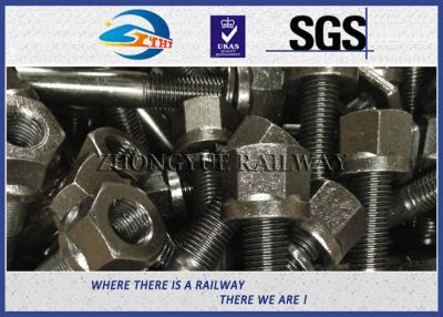 China 10.9 Grade Square Head Bolts For Railway Fastening System Black Oiled Colors for sale