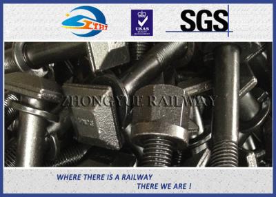 China 5.6 grade Railway Square Head Bolt & Screw With Plain / HDG treatment for sale