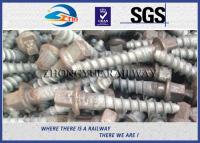 China Plain Railway Sleeper Screws Spike Railroad Fasteners M24X150MM for sale