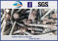 China Stainless Steel Rail Screw Spike 5.6 Grade For Railway Fasteners for sale