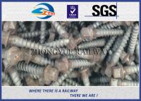 China Oxide Black 4.6 Grade Railway Ss Series Sleeper Screw Spike With 35# Steel Material for sale