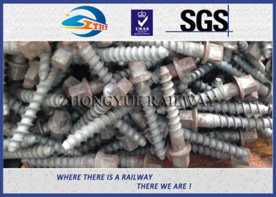 China Stainless Steel Rail Screw Spike 5.6 Grade For Railway Fasteners for sale