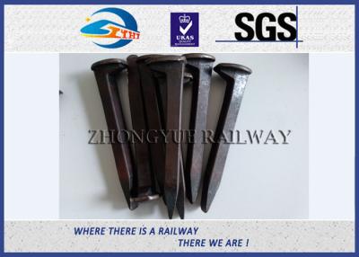 China Plain Finished Q235 Railroad Track Spikes Rail Screw Dog Spike For Rail Fastening System​ for sale