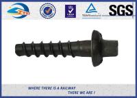 China SGS Certified Railway Sleeper Screws Ss8 Tirefond Grade 5.6 Size 24x155mm Galvanized for sale