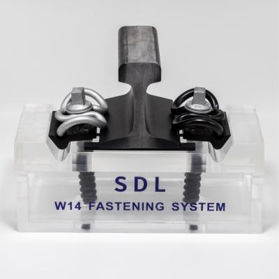 China W-14 Railway Fastening System Vibration Resistance for Concrete Sleepers and Rail Track for sale
