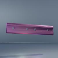 China Corrosion Resistant Rail Joint Bar 4 Holes 55# Carbon Steel Rail Fishplate for sale