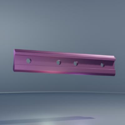 China Corrosion Resistant Rail Joint Bar 4 Holes 55# Carbon Steel Rail Fishplate for sale