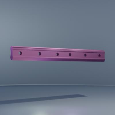 China Wear Resistance Railway Joint Fish Plate 6 Hole Design For UIC60E1 Rail for sale