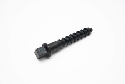China Fast Install Wooden Sleeper Screw Spike Wood Thread Design For Railway Track Fixing for sale