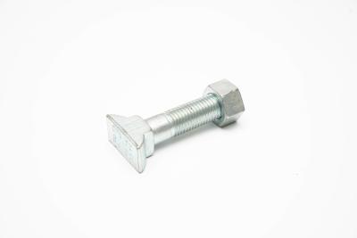 China Galvanized Rail T Bolt With Nut And Washer , Anti Rust Railway T Head Bolt Assembly for sale