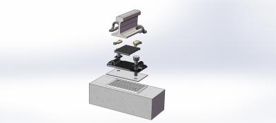 China Subway DZⅢ DTⅥ2 Type Rail Fastening System Components For High Speed Railway for sale