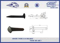 China Custom Railroad Track Spikes , Threaded Screw Spike For Rail Fastening Systems for sale