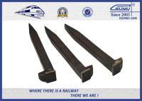 China Custom Railroad Track Spikes , Threaded Screw Spike For Rail Fastening Systems for sale