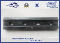 China Plain Surface 50 # Steel Rail Fish Plate 6 Holes For Fixing Rail for sale