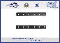 China Plain Surface 50 # Steel Rail Fish Plate 6 Holes For Fixing Rail for sale
