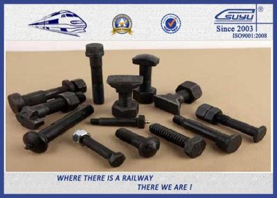 China High Tensile Strength Railroad Track Bolts and Nuts Fish bolt used for rail joints for sale