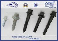 China High Tensile Medium / Large Metal Railway Sleeper Screws Diameter 12mm - 27mm for sale