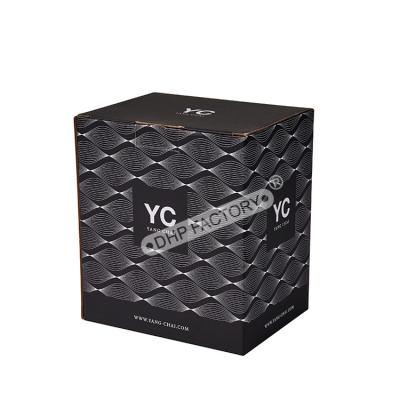 China Eco Friendly Black Corrugated Box For Clothing With Personalized Branding for sale