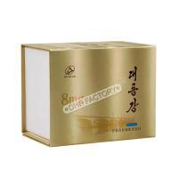 China Luxury Paper Rigid Cardboard Magnetic Gift Gold Box With UV Logo for sale