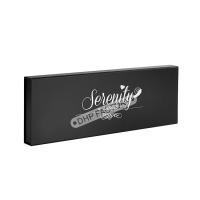 China Silver Custom Logo Printed Magnetic Box Black With Paper Insert for sale