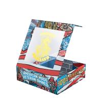 China Stylish Full Color Printed Foldable Magnetic Boxes With Display Window for sale