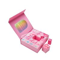 China Pink Rigid Magnetic Gift Box Rigid Display Box For Cosmetic Jewelry Packaging for sale