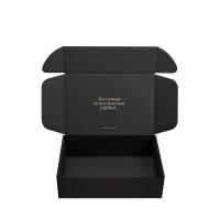 China Black Cardboard Product Boxes Retail Shipping Boxes With Sliver Foil Stamping Logo for sale