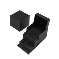 China Custom Luxury Black Three-Piece Watch Set Soft Touch Lamination For Gift Box for sale