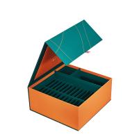 China Premium Teeth Aligner Box Magnetic Packaging Box With Cardboard Divider for sale