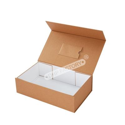 China Environmentally friendly Degradable Kraft Paper Magnetic Boxes For Cosmetic for sale