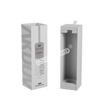 China White Paper Cardboard Wine Drawer Box With Metal Plate Logo for sale