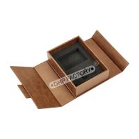 China Luxury Cardboard PU Double Open Gift Box With Sponge Insert Package for sale