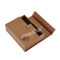 China Luxury Cardboard PU Double Open Gift Box With Sponge Insert Package for sale