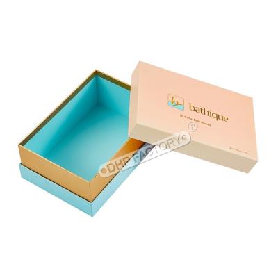 China Lid And Base Paper Gift Box With Embossed Logo For Retail Display for sale