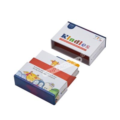 China Portable Storage Box For Kids Flash Cards With Dividers And Handle for sale